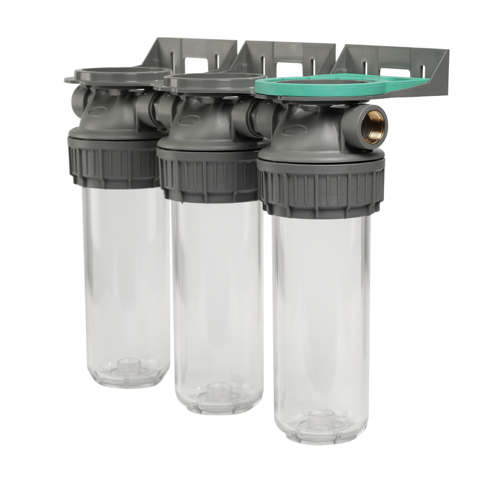 Колба фільтра прозора 3p Triplex РЕТ для холодної води Ecosoft 3 4 купити за вигідною ціною в