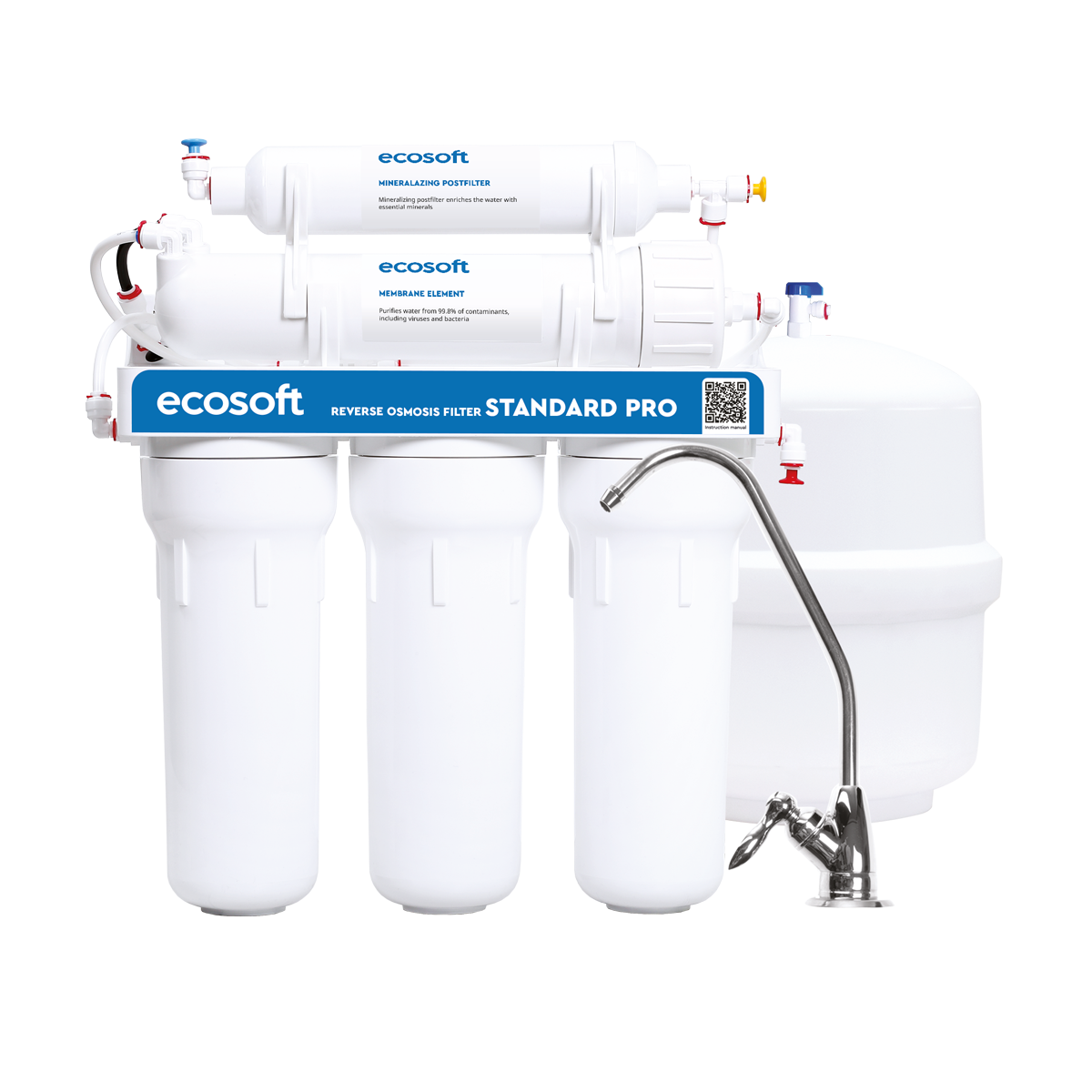 Фільтр зворотного осмосу Ecosoft Standard Pro з мінералізацією Mo550mecostd купити за